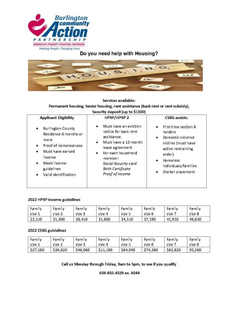 Housing Programs | BCAP - Burlington Community Action Partnership, Inc.
